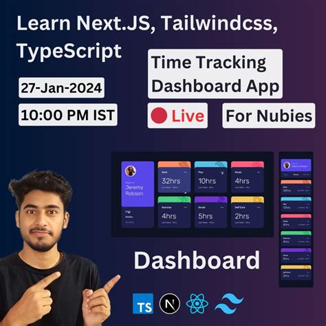 Utkarsh Seth On Linkedin 🔴live Create Time Tracking Dashboard App With Nextjs Tailwindcss