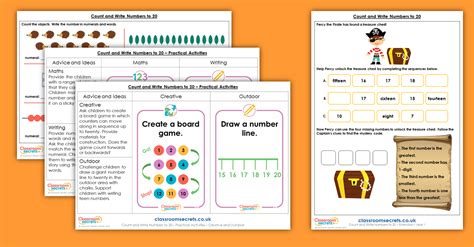 Free Place Value Year 1 Count And Write Numbers To 20 Practical And Written Activities