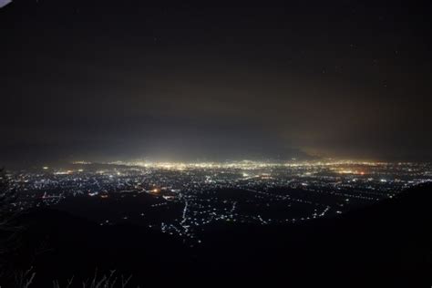 三郷スカイライン 展望台の夜景写真 夜景ワールド