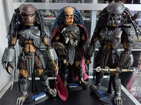 【傷や汚れあり】hottoysホットトイズ初期プレデター3体セット Predator エルダー チョッパー ケルティック Avp ジャンク品