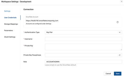 Snowflake Key Pair Authentication Coalesce Documentation