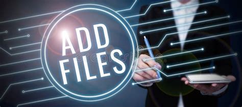 Writing Displaying Text Add Files Business Idea To Put More Information To A Certain Person