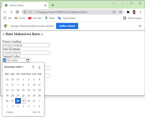 Belajar HTML Cara Membuat Form Input Data Geriatama