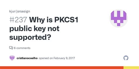 why is pkcs1 public key not supported · issue 237 · kjur jsrsasign