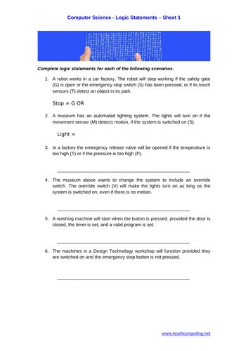 Boolean Logic Resource Pack For Gcse Computer Science Teaching Resources