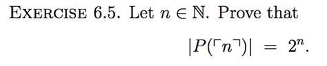 Solved ExERCISE 6 5 Let N N Prove That Chegg Com
