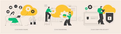 Data Storage Abstract Concept Vector Illustrations Stock Illustration