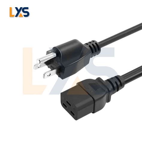 Ac Power Cord C19 Extension Us Standard 3x2 5 Sq Mm For Whatsminer Lys Shenzhen