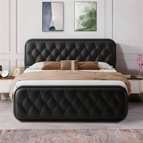 Yoyomax Queen Size Bed Frame Sturdy And Heavy Duty Bed