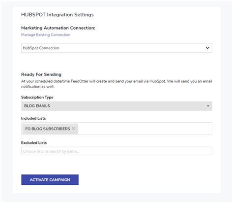 Hubspot Sending Product Docs