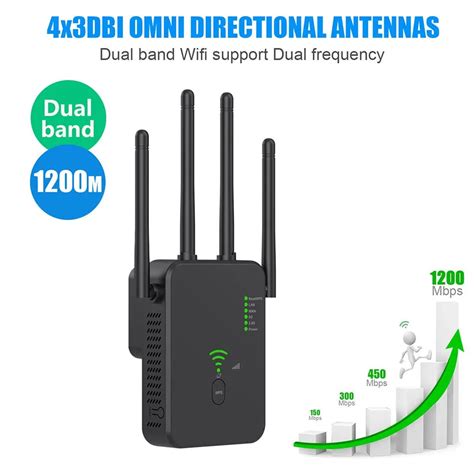 Wireless 5g Wifi Repeater 1200mbps Router Wifi Booster Dual Band Long Range Extender 5ghz Wi Fi