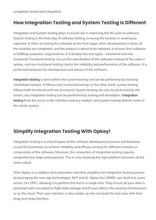 Integration Testing A Brief Guide Pdf