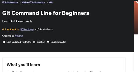Quick Course Git Command Line For Beginners Limited Free Slots