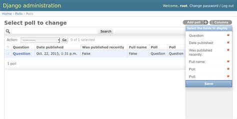 Django Admin Display Fields Settings·pypi