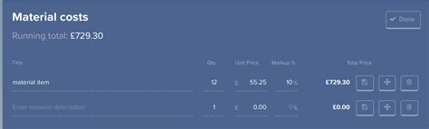 Calculate Material Costs YourTradebase Help