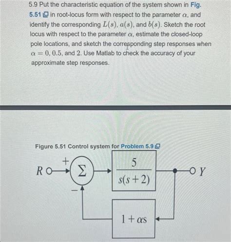 [solved] 5 9 put the characteristic equation of the system