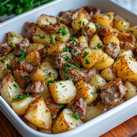 Potato And Meat Delight A Simple Yet Delicious Dinner With Just Three