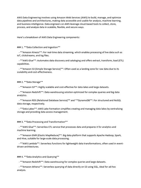 aws data engineering involves using amazon web services pdf amazon web services computing