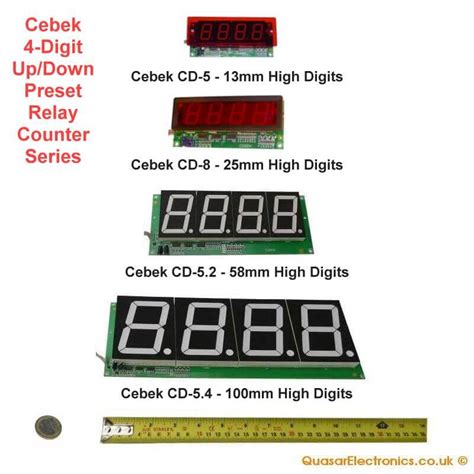 Cebek Cd 8 25mm 4 Digit Up Down Preset Counter Cebek Uk