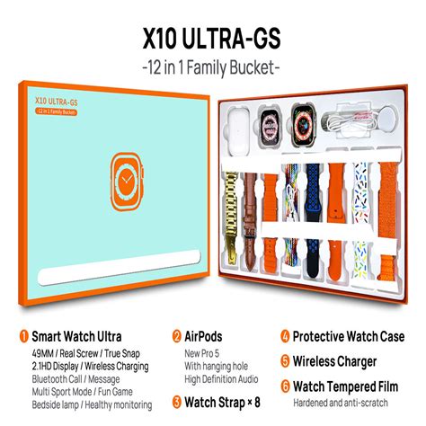 X10 Ultra Gs Smart Watch 49mm Blood Pressure Monitoring X10 Ultra Gs