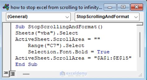 How To Stop Excel From Scrolling To Infinity 7 Effective Methods