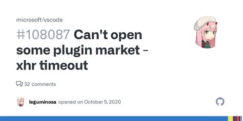 can t open some plugin market xhr timeout · issue 108087 · microsoft