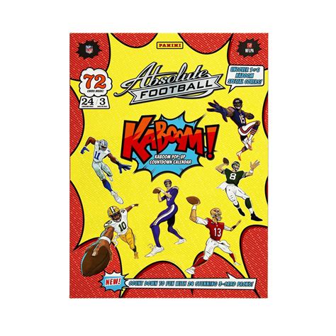2024 Panini Absolute Football Kaboom Countdown Calendar