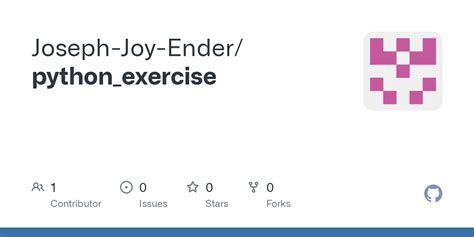 Github Joseph Joy Enderpythonexercise
