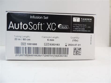 Tandem Autosoft Xc 6 Mm 23″ Infusion Set 10‑pack