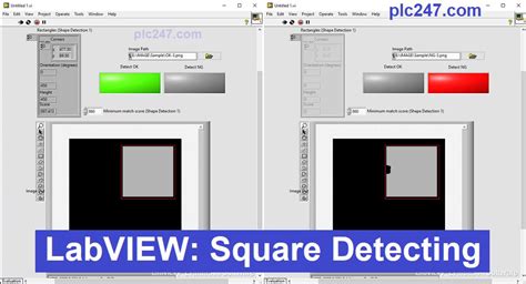 LabView Squares Detecting Plc247