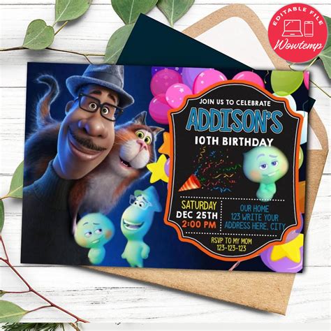 Soul Invitation Customizable Template Instant Download Wowtemp