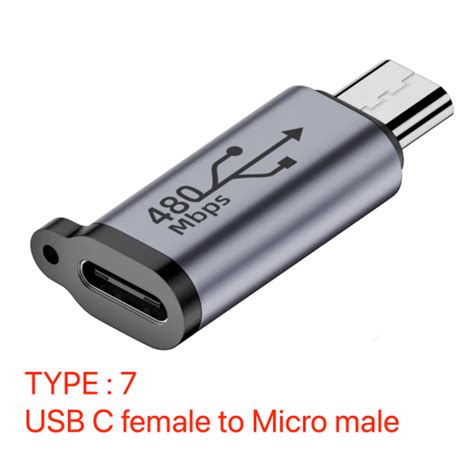 Jual Adaptor Adapter Converter Lightning Micro Usb Usb Type C Mini Usb Female To Usb Type C
