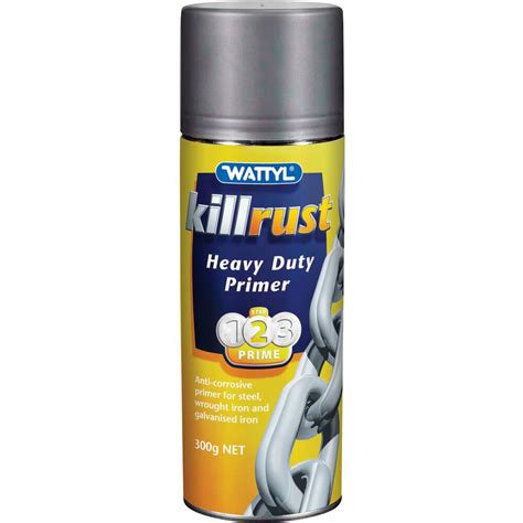 Wattyl Killrust Enamel Primer Aerosol Paint Grey 300g Supercheap Auto