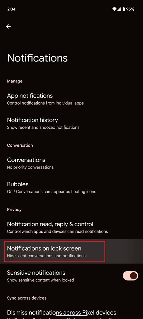 Android How To Turn On Lock Screen Notifications