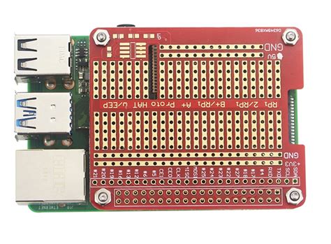 Raspberry Pi 4b 3b Gpio Diy Proto Hat Shield