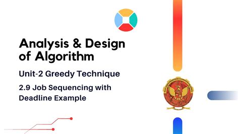 29 Job Sequencing With Deadline Example Cs402 Youtube