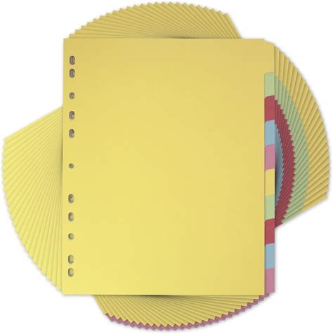 Elba A Part File Dividers Assorted Pack Of Folders Amazon Co Uk