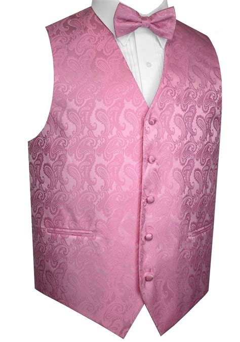 Best Tuxedo Mens Formal Wedding Prom Homecoming Tuxedo Vest Bow Tie Rose Paisley