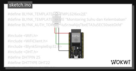 Monitoring Suhu Dan Kelembaban Wokwi Esp32 Stm32 Arduino Simulator
