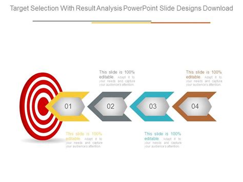 Target Selection With Result Analysis Powerpoint Slide Designs Download