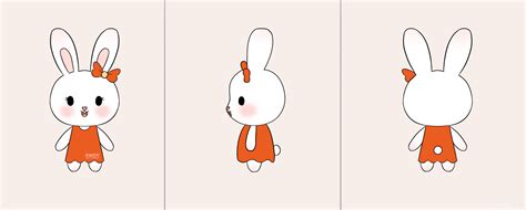 兔小白ip三视图ip设计设计作品 设计人才灵活用工 设计dna