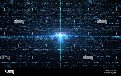Futuristic Big Data Information Technology Concept Motion Graphic For