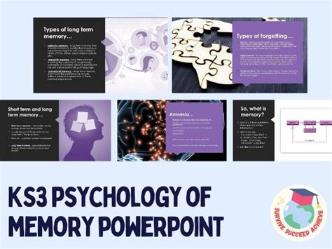 Ks3 Psychology Of Memory Powerpoint Teaching Resources