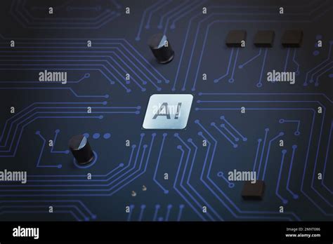 Advanced Ai Chip Integrated Onto A Complex Electronic Board