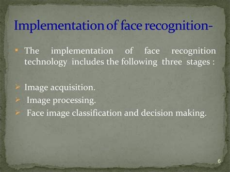Automatic Attendance System Using Facial Recognition Ppt