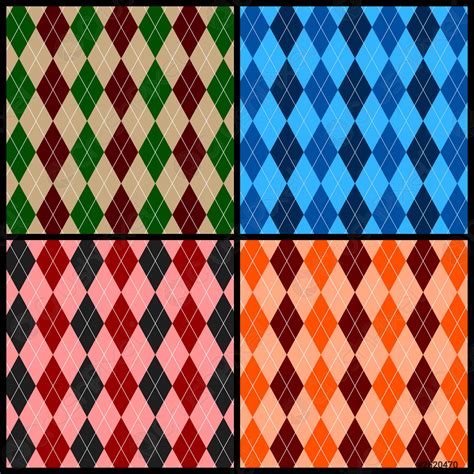 Argyle Pattern Stock Vector 2620470 Crushpixel