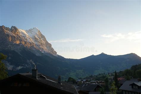 Beautiful View Of Mount Eiger In Switzerland Stock Image Image Of