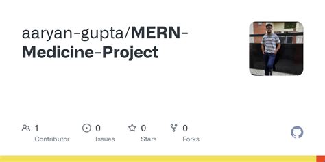 Github Aaryan Guptamern Medicine Project