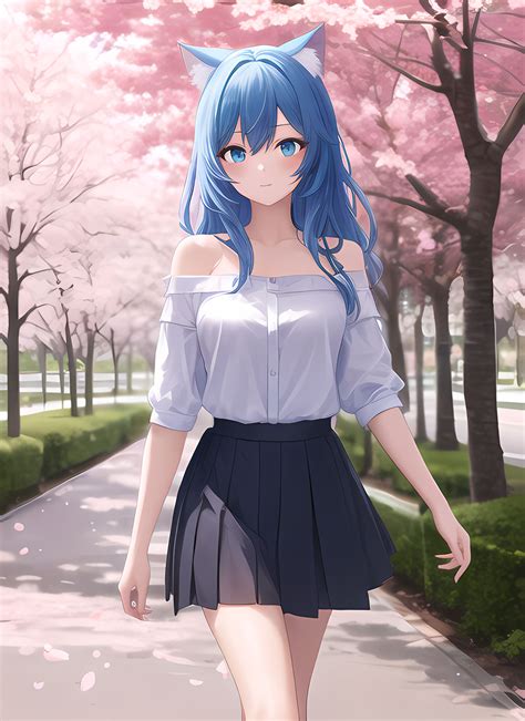 Neko Walking In Park By Imzigs On Deviantart