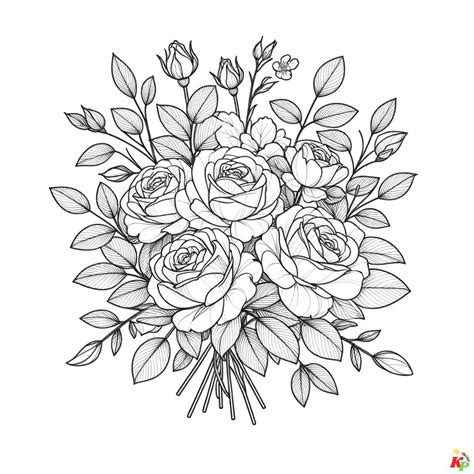 Roos Kleurplaten Ontdek De Pracht Van Bloemenpracht